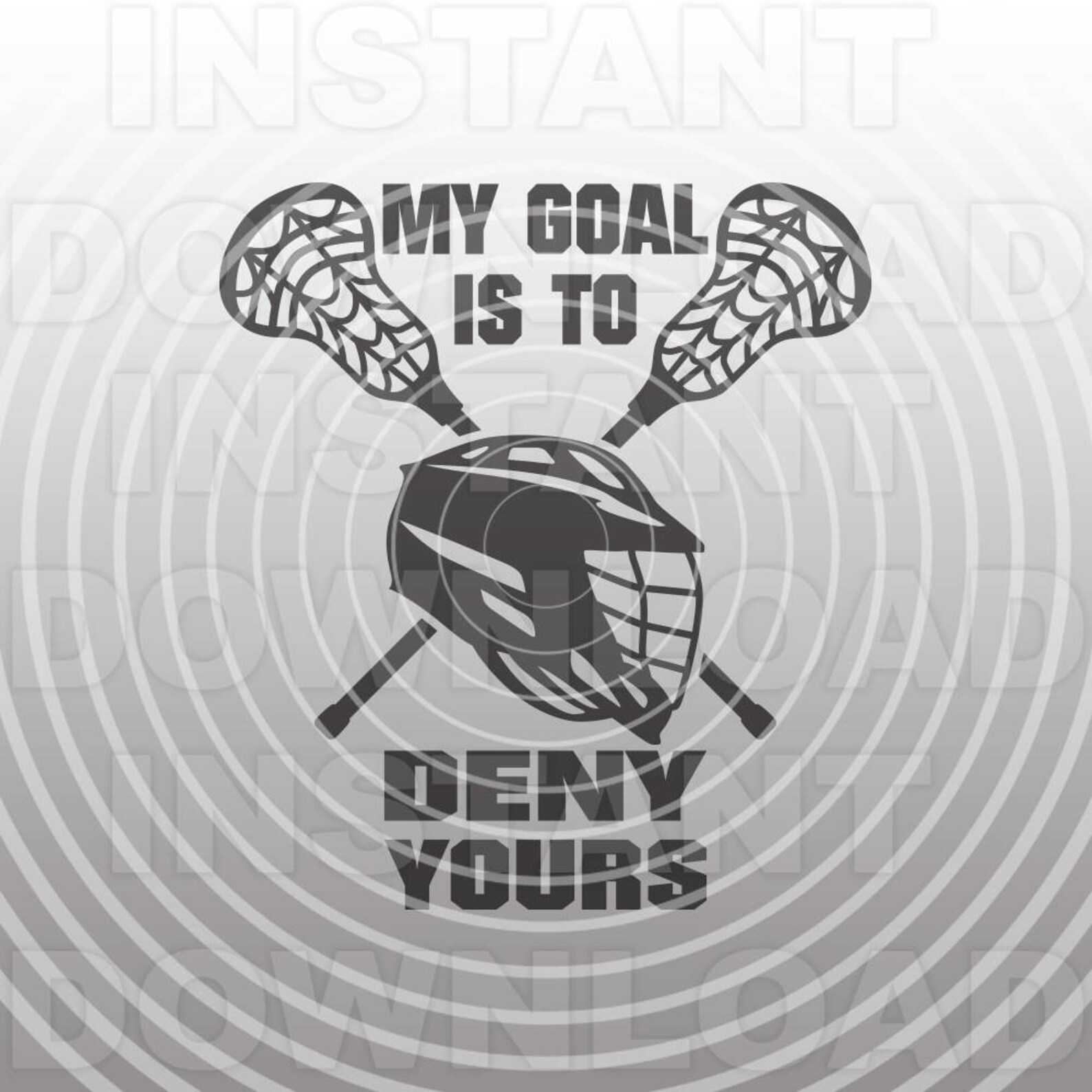 My Goal is to Deny Yours Funny Lacrosse SVG File,svg File for Cricut ...