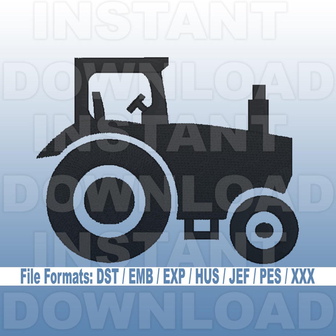 Farming Farm Tractor Machine Embroidery Design Download - Filled Stitch ...