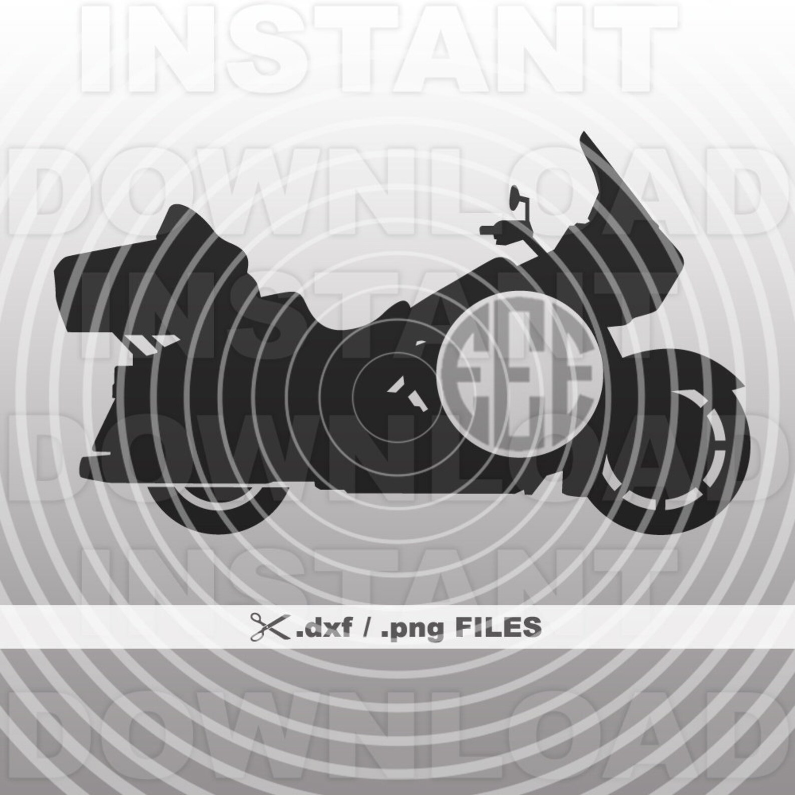 Vintage Motorcycle DXF File,Motorcycle DXF -Vector Art Commercial ...