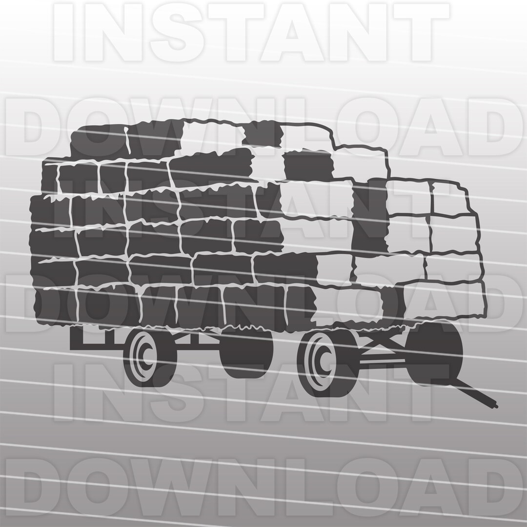 Hay Wagon SVG File,hay Bales Svg,straw Bales Svg -vector Clip Art ...