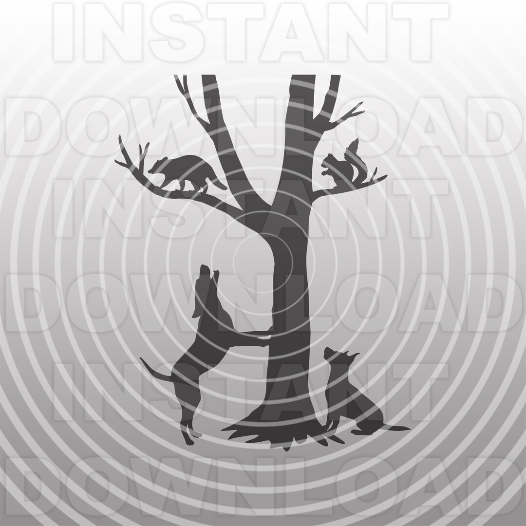 Coon Hunting SVG Filedog Treeing Raccoon Squirrel Svghunting - Etsy