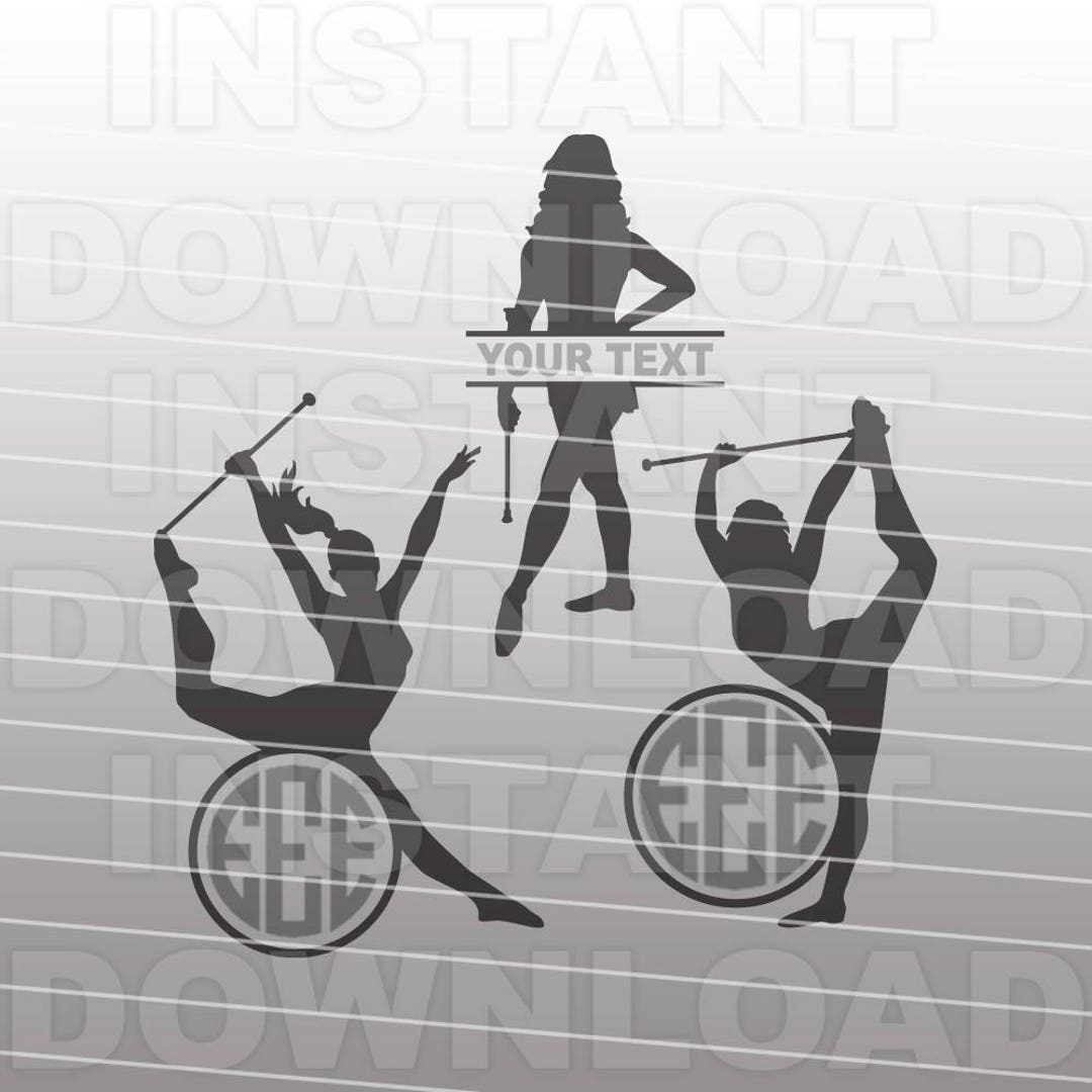Baton Twirling SVG File,gymnastics SVG -personal & Commercial Use ...