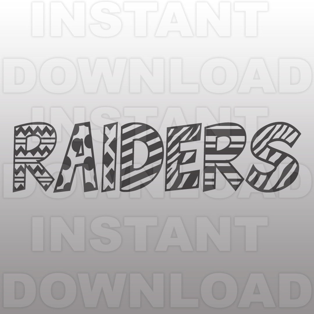 Raiders SVG File - Raiders Sports SVG File - Varsity SVG - Vector Clip ...