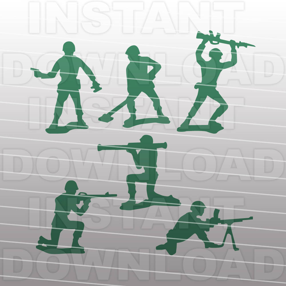 Army Men SVG File Plastic Army Men SVG vector Art - Etsy UK