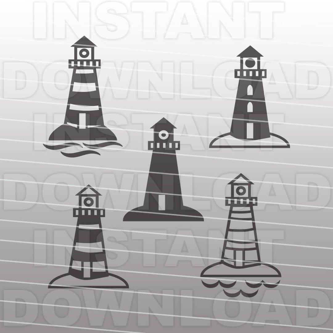 Lighthouse SVG File - Boating SVG File - Beach SVG -commercial ...