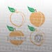 Peach SVG File,peaches SVG File,fruit Monogram Svg,southern Svg ...