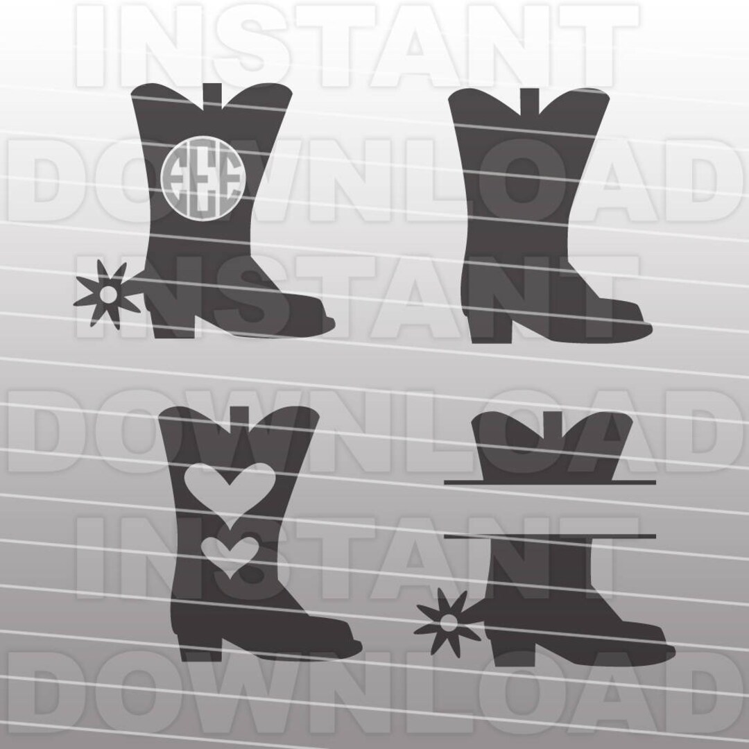 Cowboy Boots Svg,cowboy SVG File,western SVG Vector Clip Art for ...