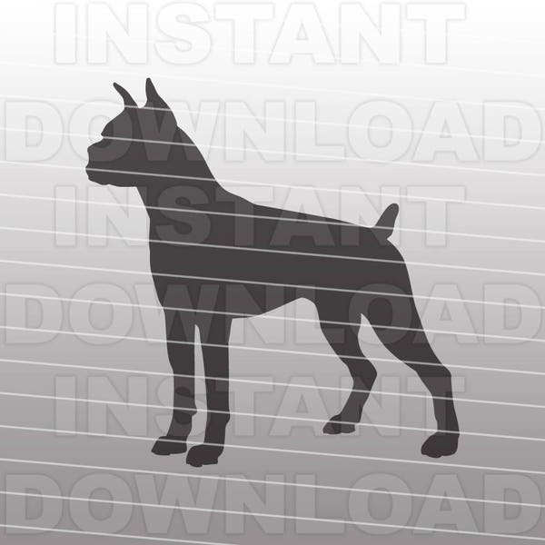 Boxer Svg File - Etsy