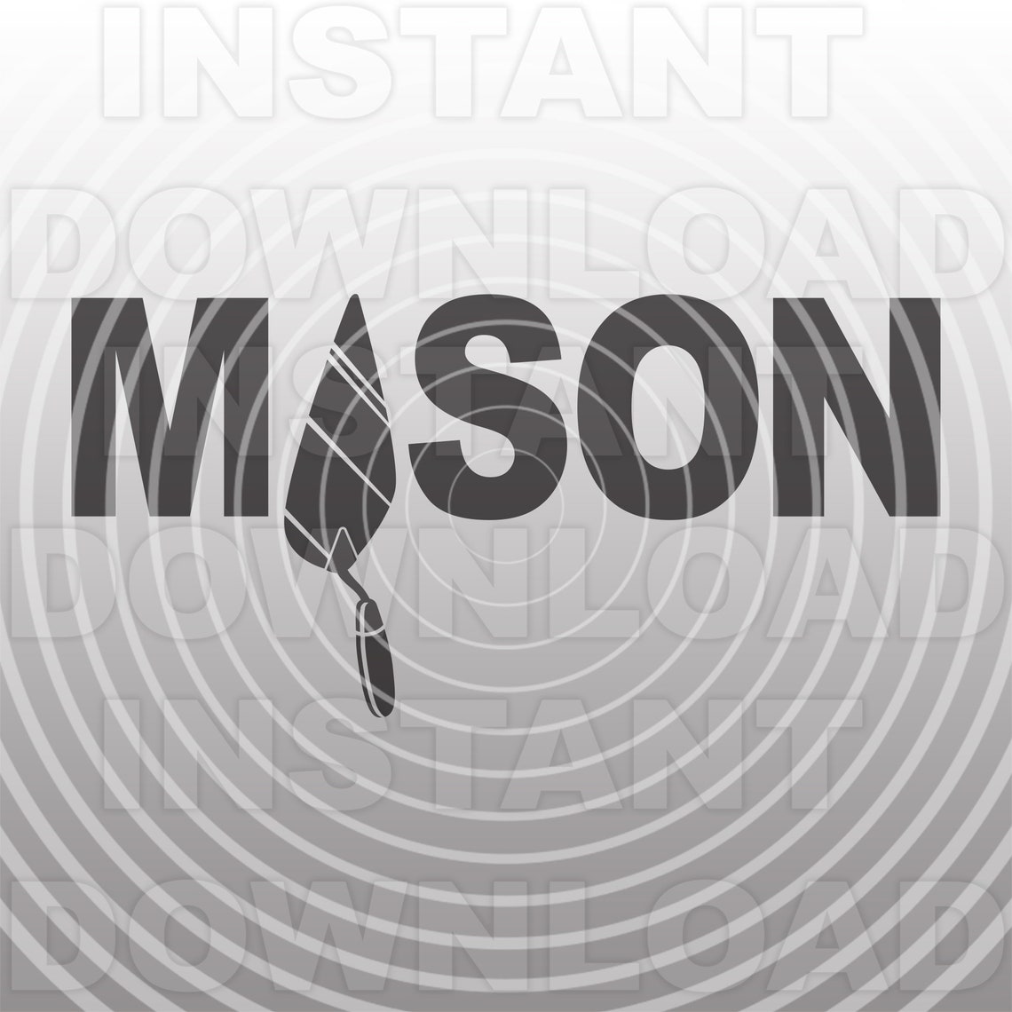 Mason SVG File,bricklayer Trowel Svg,brickmason SVG -vector Art ...