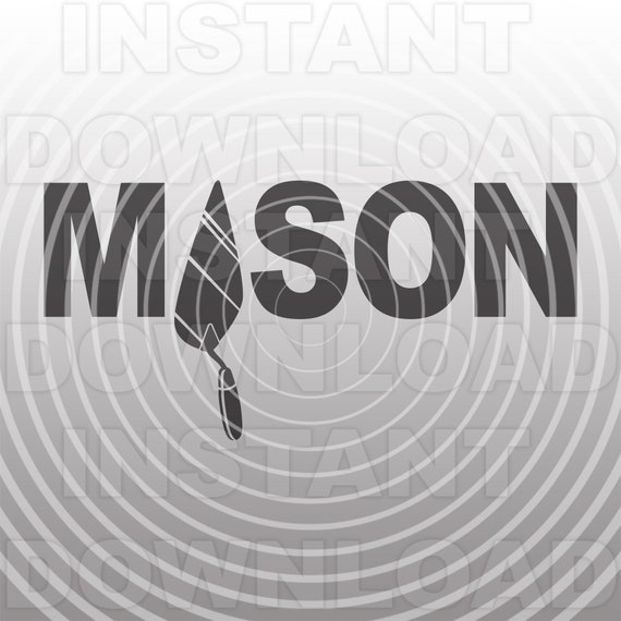 Mason SVG FileBricklayer Trowel SVGBrickmason SVG Vector | Etsy