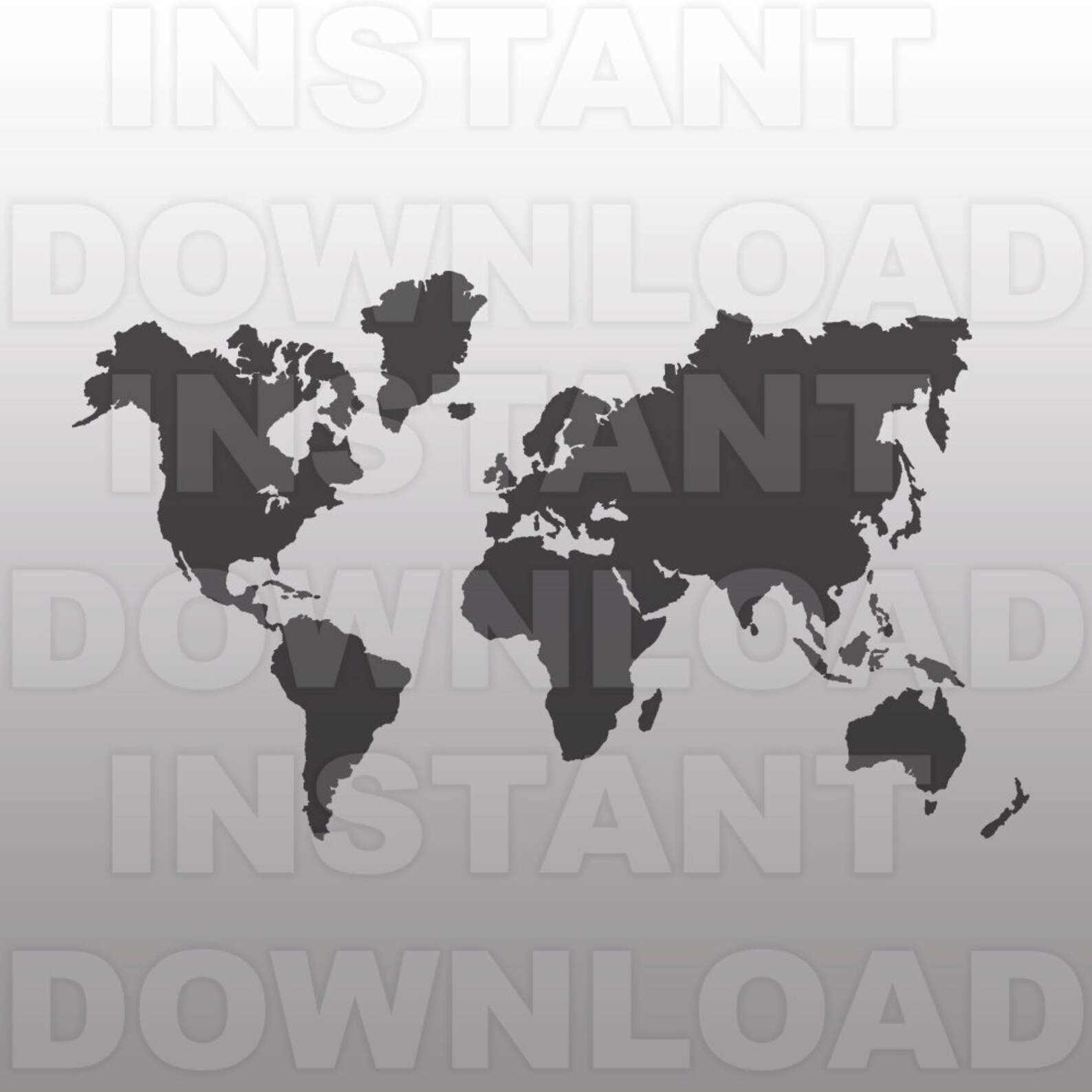 World Map SVG File Cutting Template-vector Clip Art for - Etsy