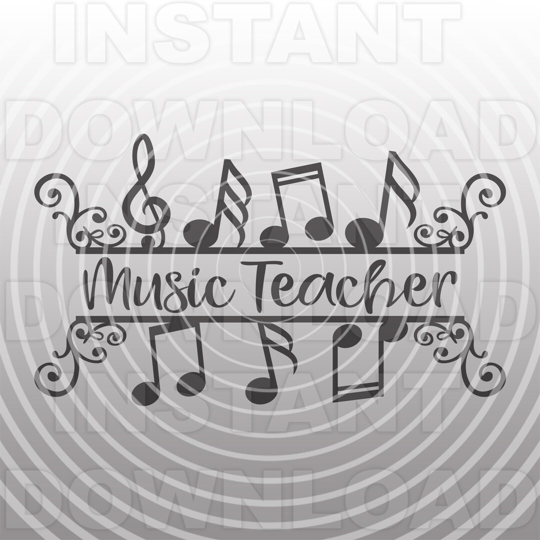 Music Teacher SVG File,music Education Svg,music Lessons Svg -vector ...