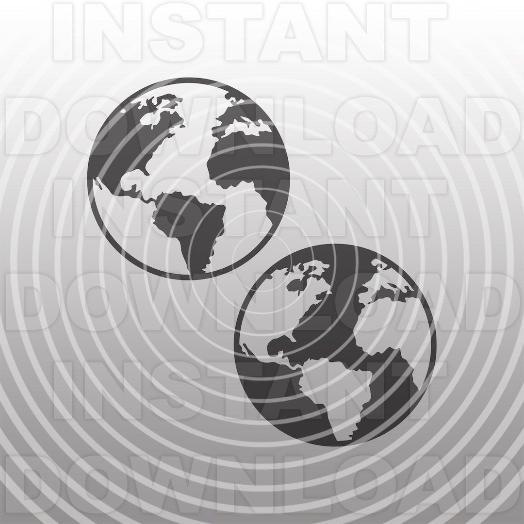 Planet Earth SVG Fileworld Map Svgearth Map SVG vector Art - Etsy