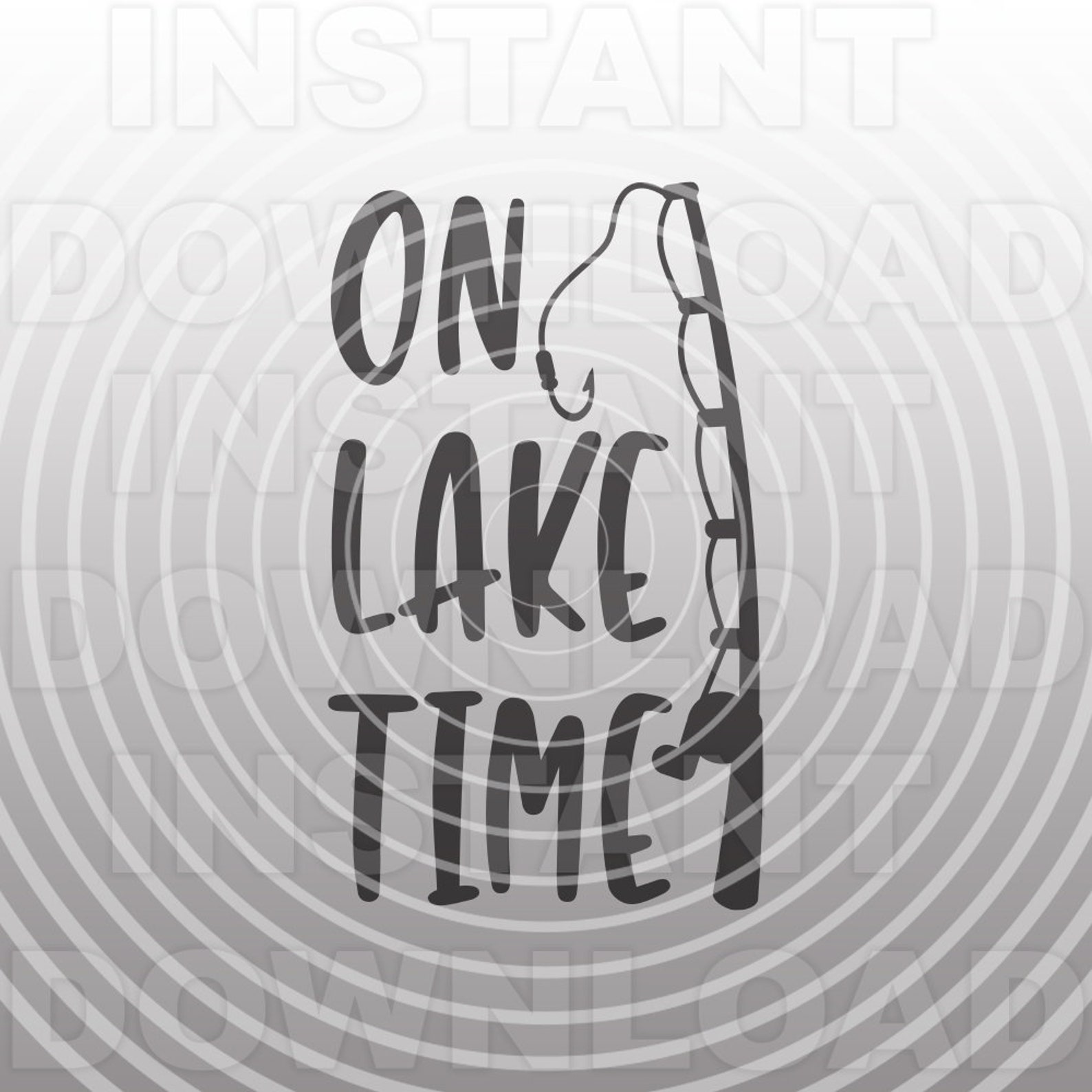 On Lake Time SVG File,fishing Pole Svg,lake Life Svg,fisherman Svg ...