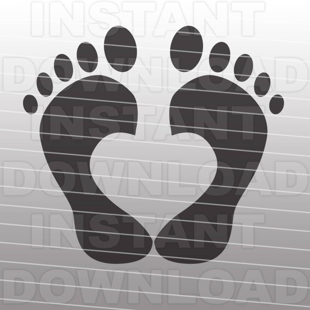 Baby Feet SVG File-baby Girl Svg-baby Boy Svg-cutting Template-vector ...