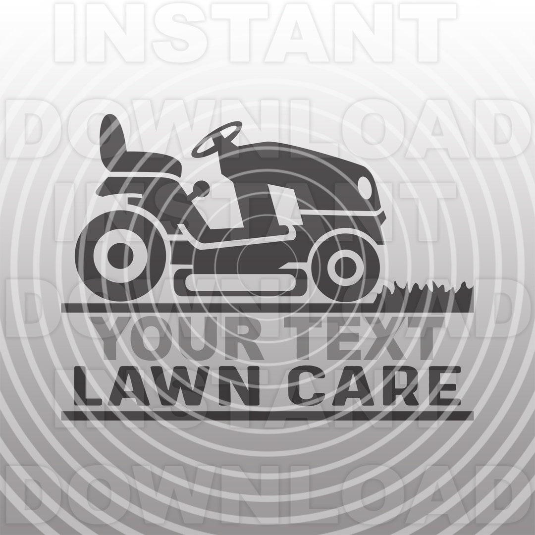 Riding Lawn Mower SVG File,lawn Mowing Svg,lawn Care Service Logo ...