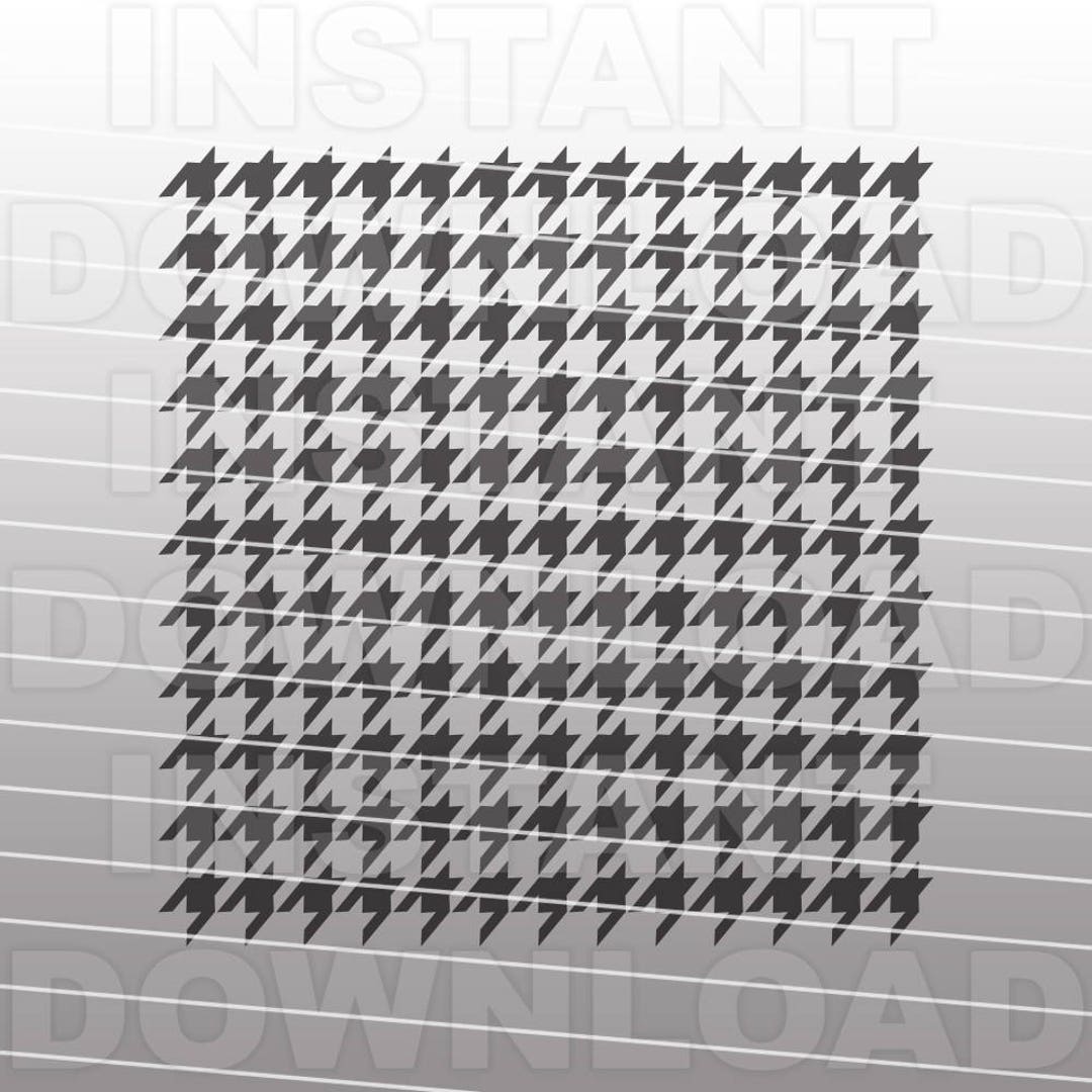 Houndstooth Pattern SVG File,chevron Cut File -vector Art for ...
