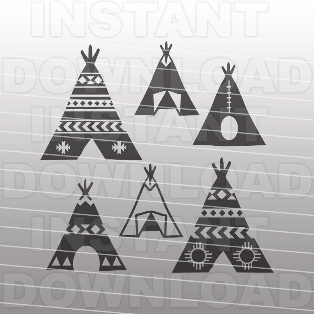 Teepee SVG File,indian Teepee SVG File,western SVG File-vector Clip Art ...