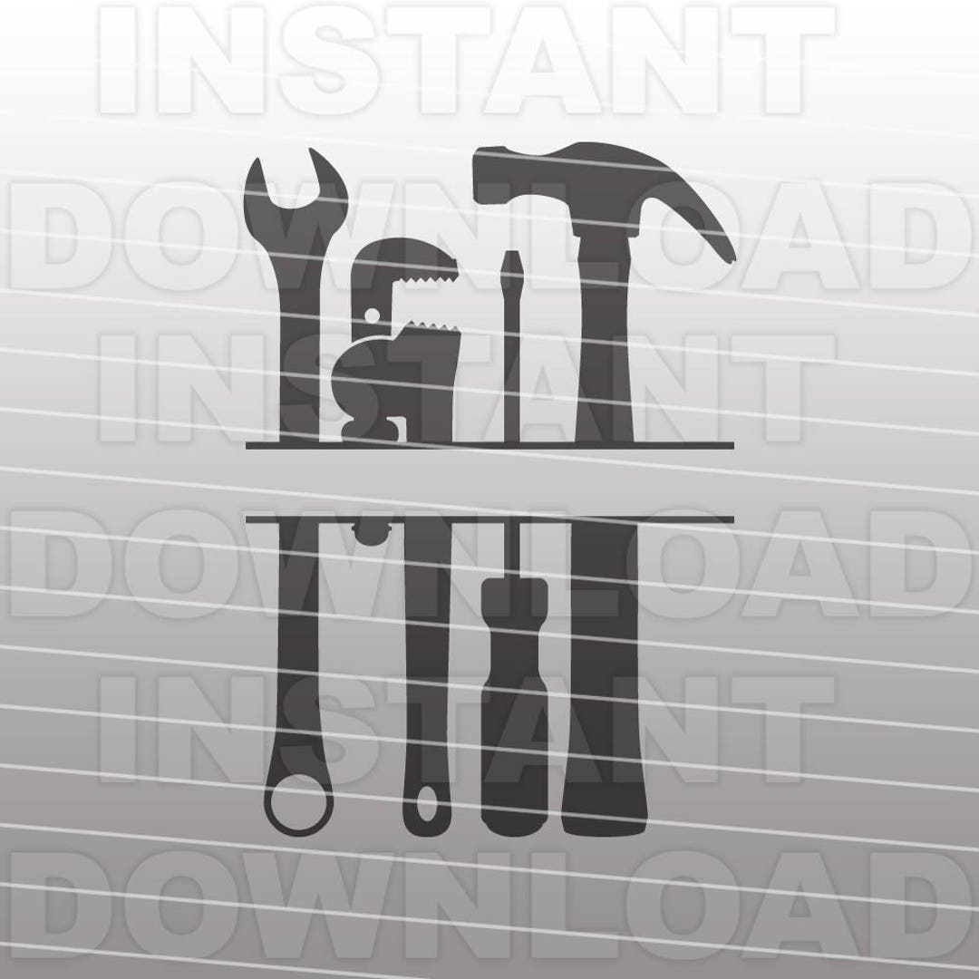 Tools Monogram SVG File,mechanic SVG File,handyman SVG File-vector Clip ...