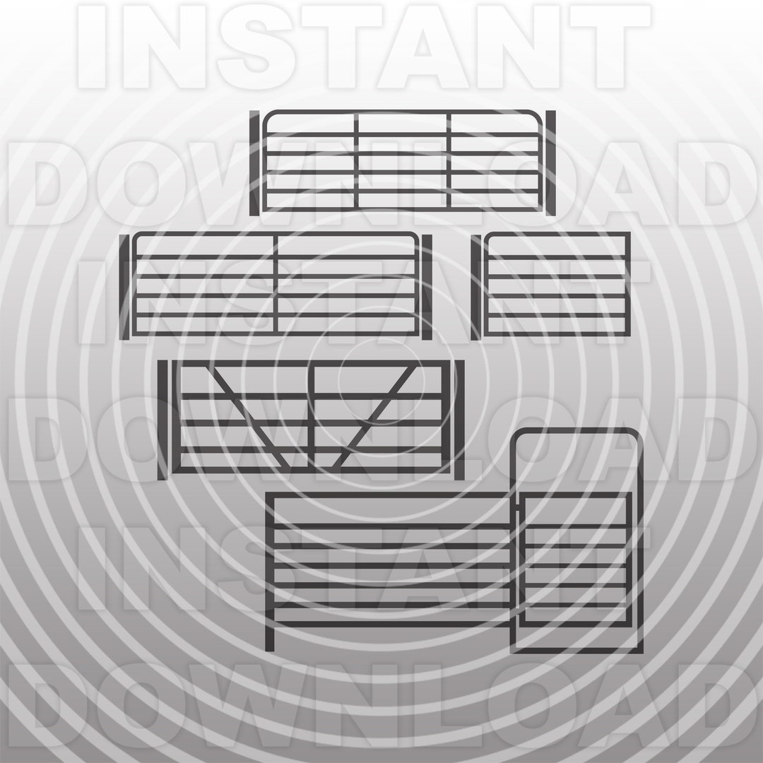 Farm Fence SVG File,farm Gate Svg,cattle Gate Svg,utility Gate Svg ...