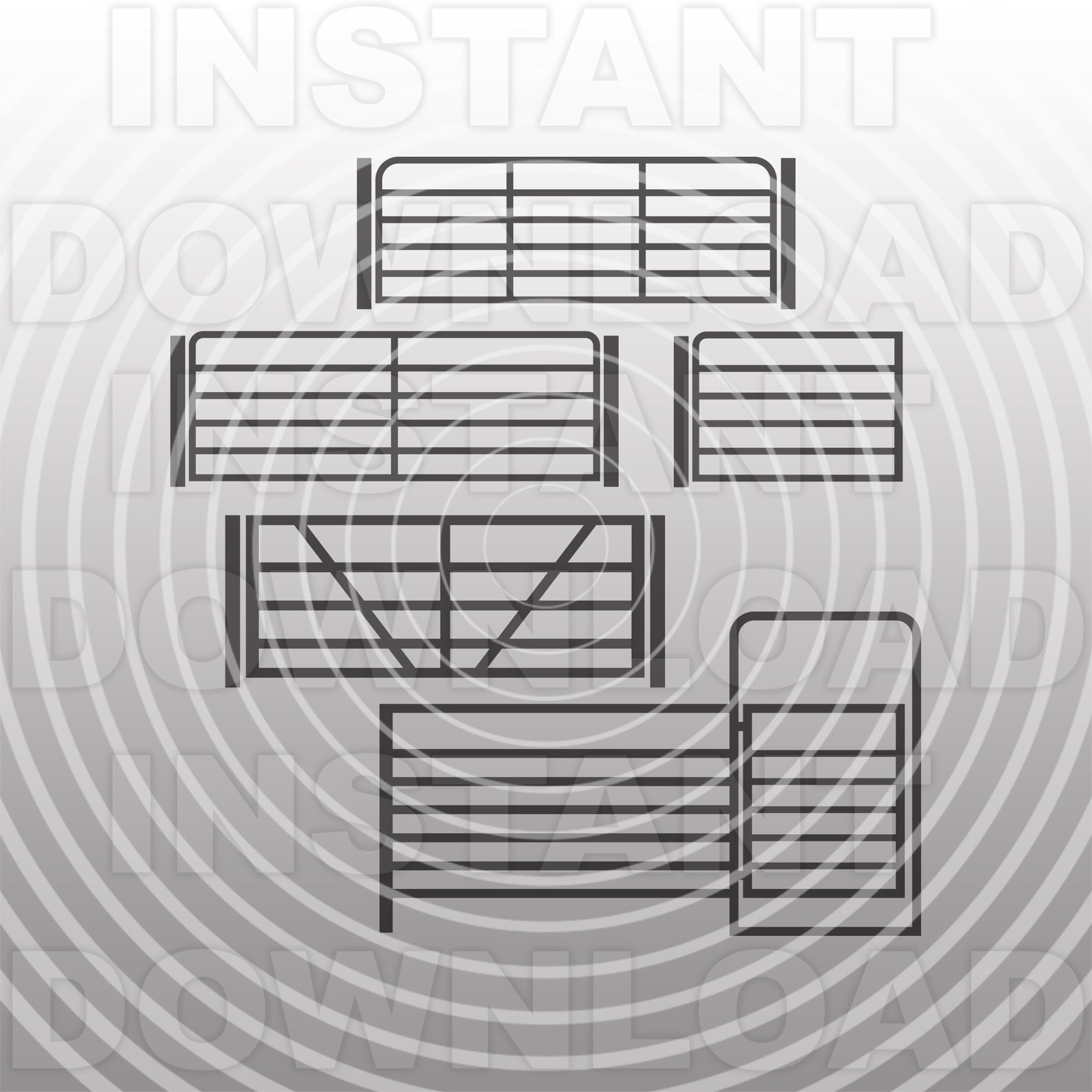 Farm Fence SVG Filefarm Gate Svgcattle Gate Svgutility Gate - Etsy Ireland