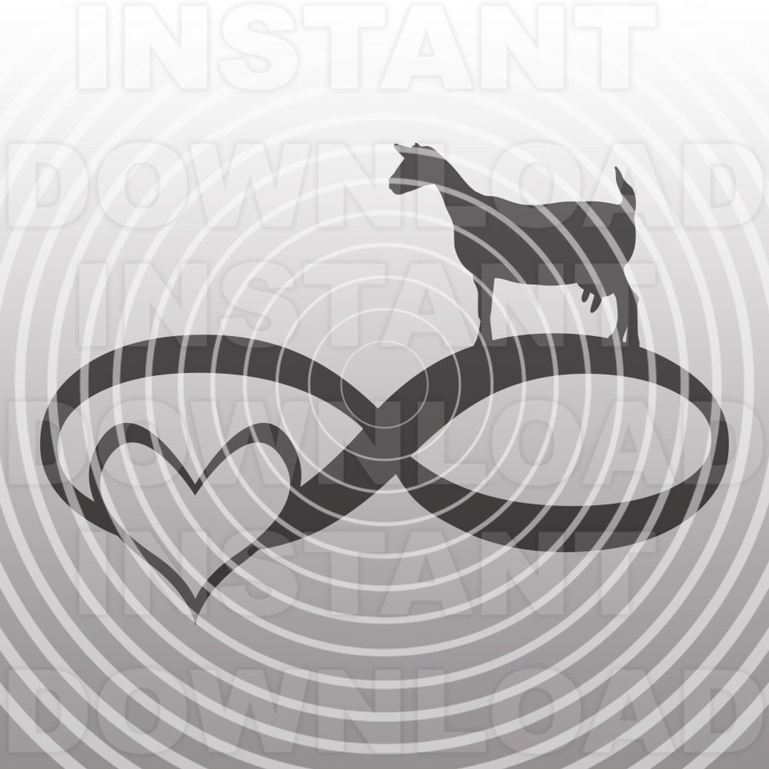Infinity Love Goat SVG File,dairy Goat Svg,farm Animals SVG, -vector ...
