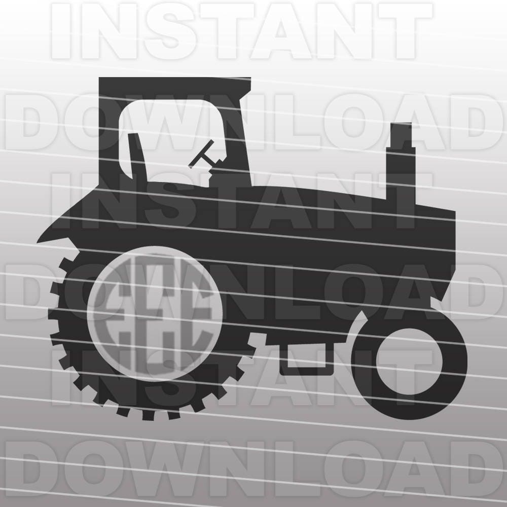Farm Tractor Monogram SVG File Cutting Template-Vector Clip | Etsy