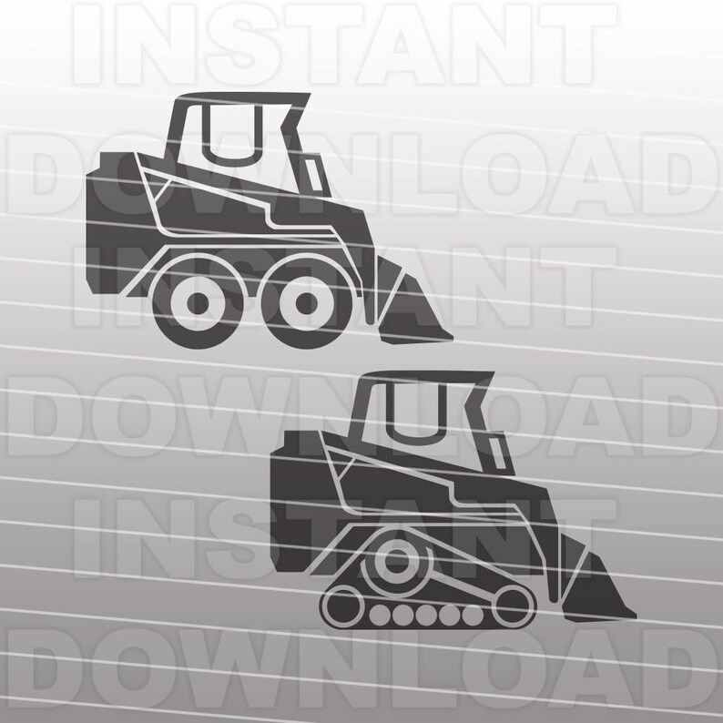 Skid Steer Loader SVG Filebobcat Bulldozer SVG vector Art - Etsy
