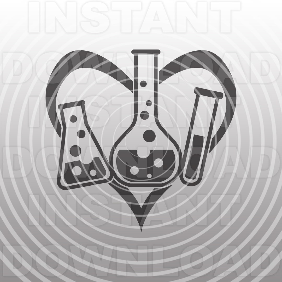 Chemistry Set With Heart SVG File,chemistry Svg,love Chemistry Svg ...