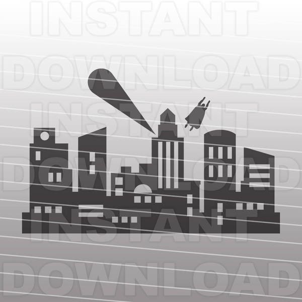 Superhero Skyline - Etsy