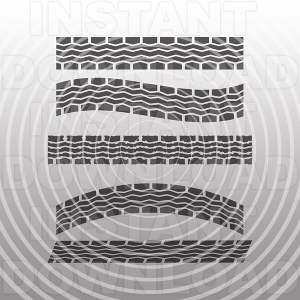 Tire Track Svg - Etsy