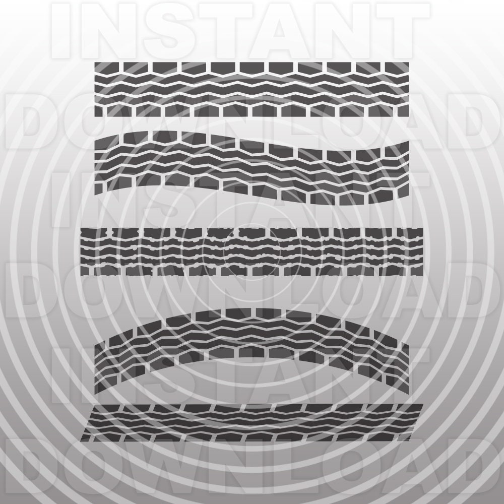 Tire Tracks SVG Filemotorcycle Tire Svgcar Tire Svg vector | Etsy