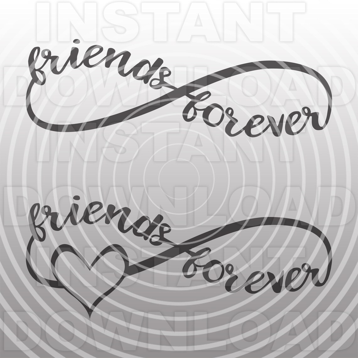 Friends Forever Infinity Symbol SVG File,best Friends SVG Design ...