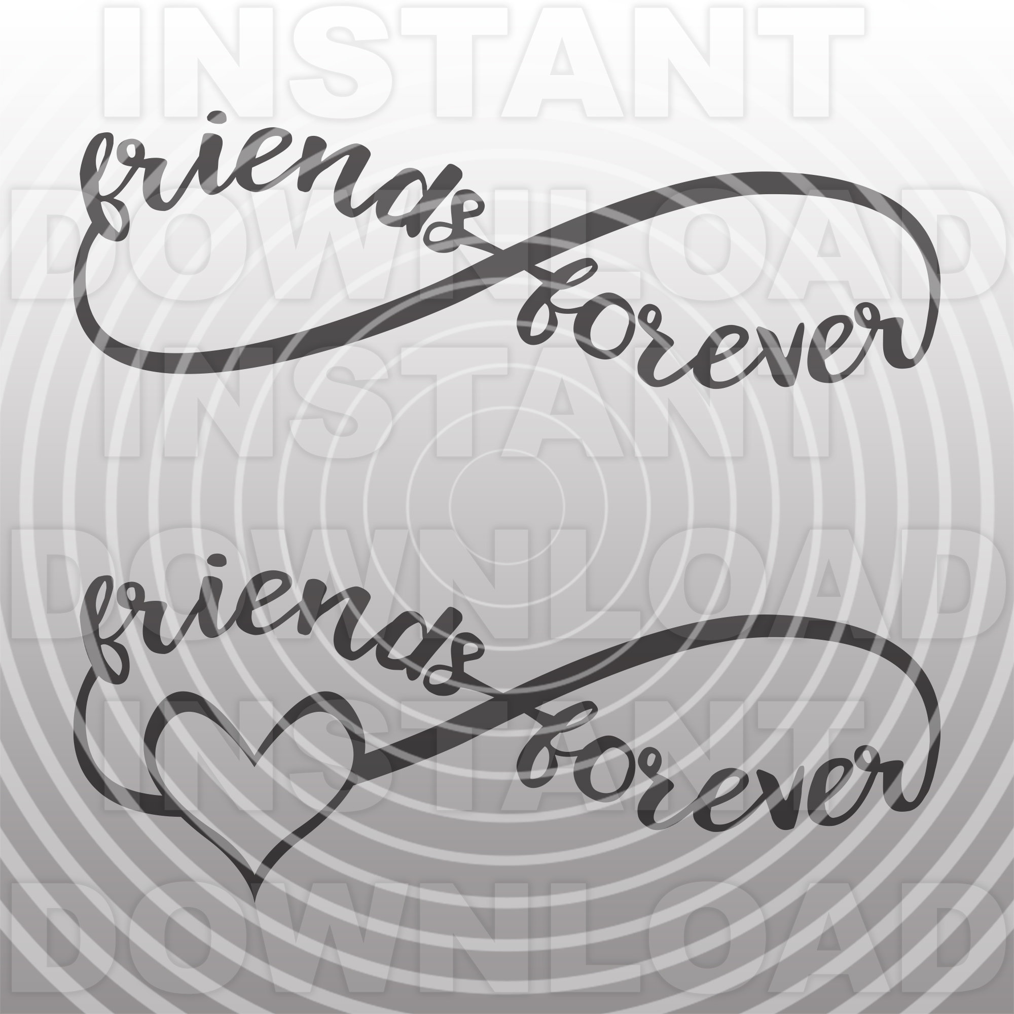 Friends Forever Infinity Symbol SVG File,best Friends SVG Design ...