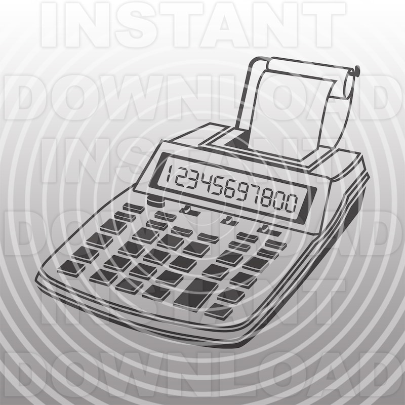 Calculator Svg - Etsy