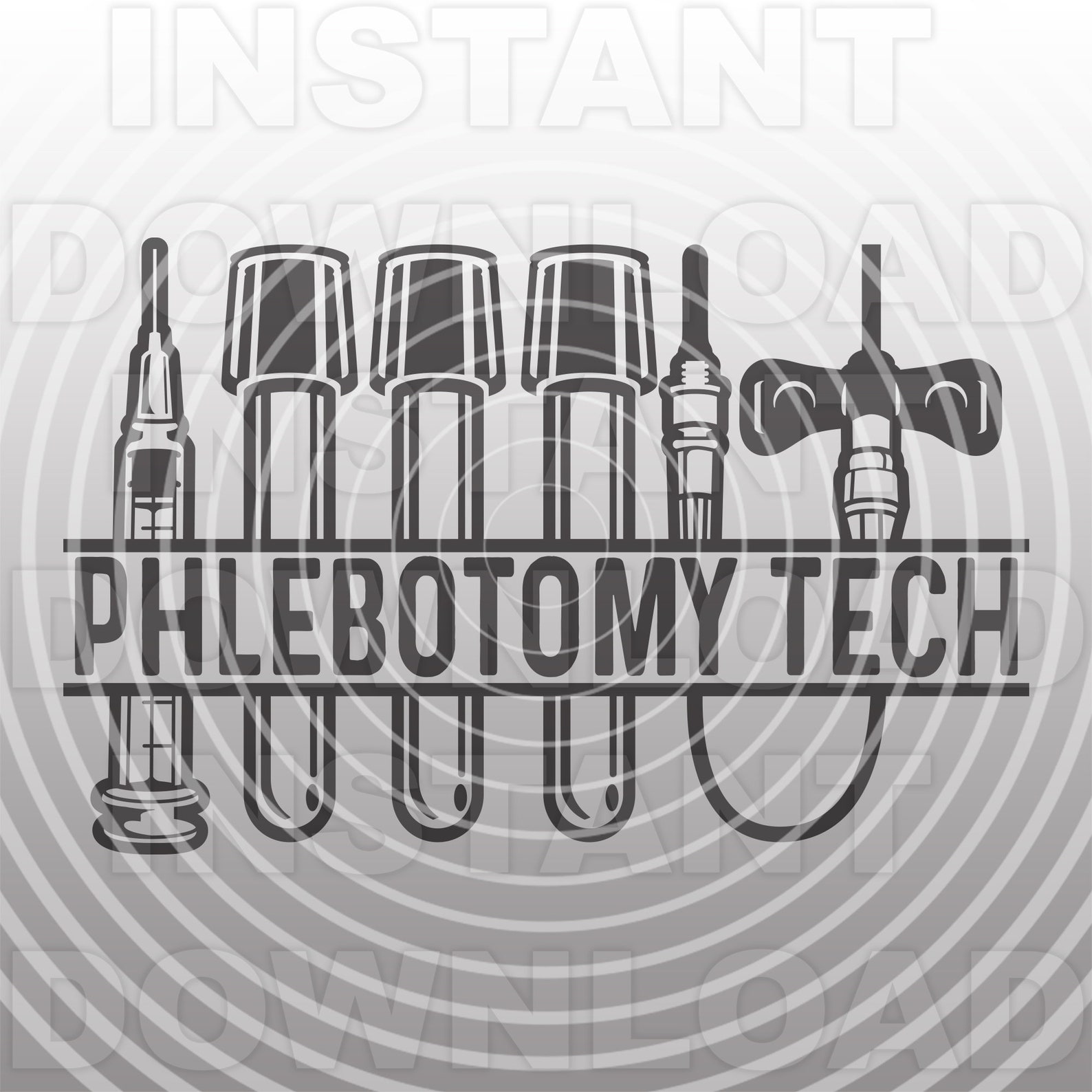 Phlebotomy Tech SVG Fileblood Draw Collection Kit - Etsy