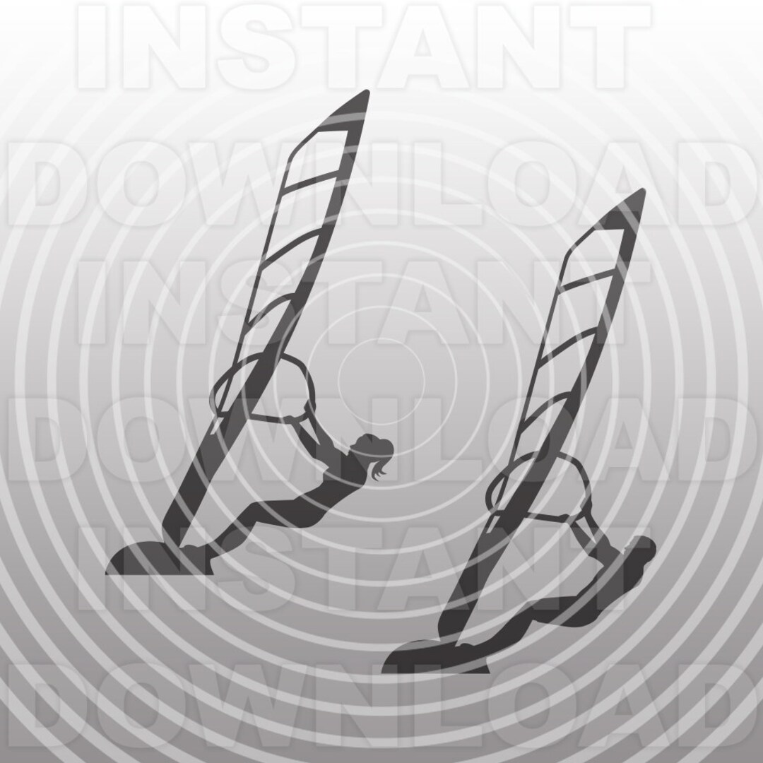 Windsurfing SVG File,windsurfer Svg,beach Svg -vector Art for ...