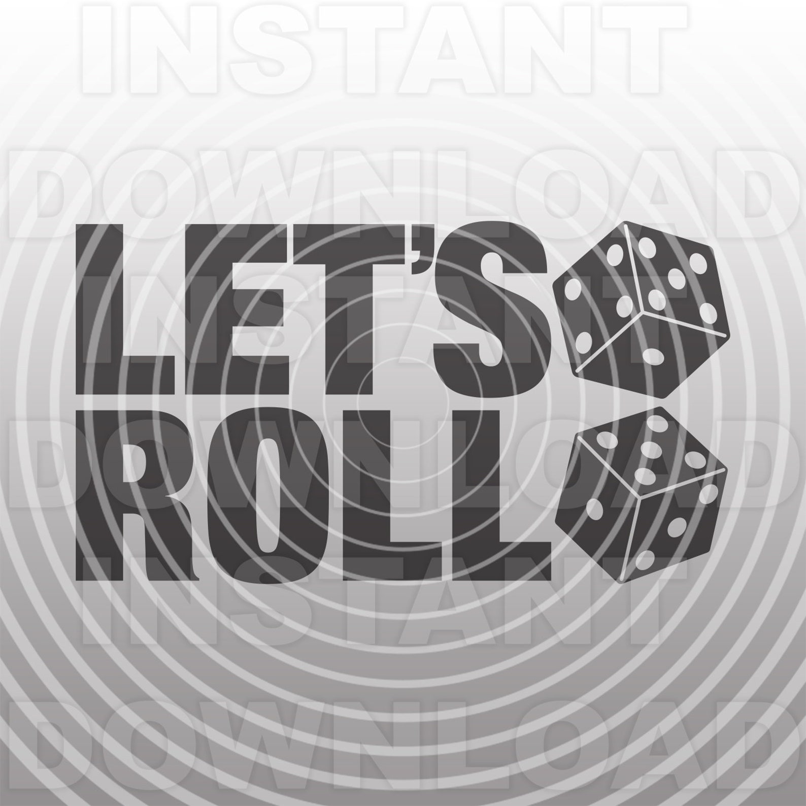 Lets Roll Dice SVG Filegambling Svgcasino Svgbunco Svg - Etsy