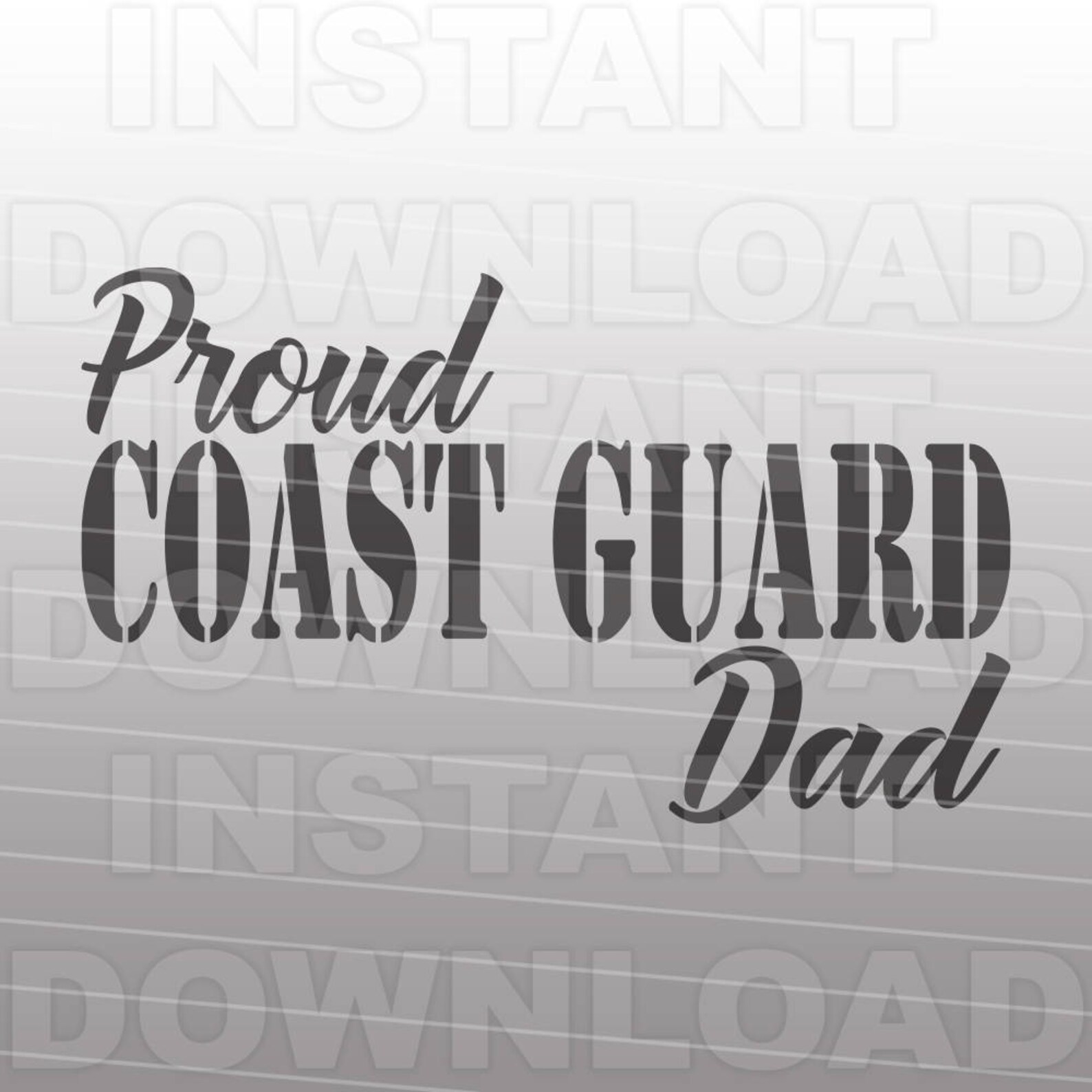 Coast Guard Dad SVG Filecoast Guard Svg vector Art for | Etsy