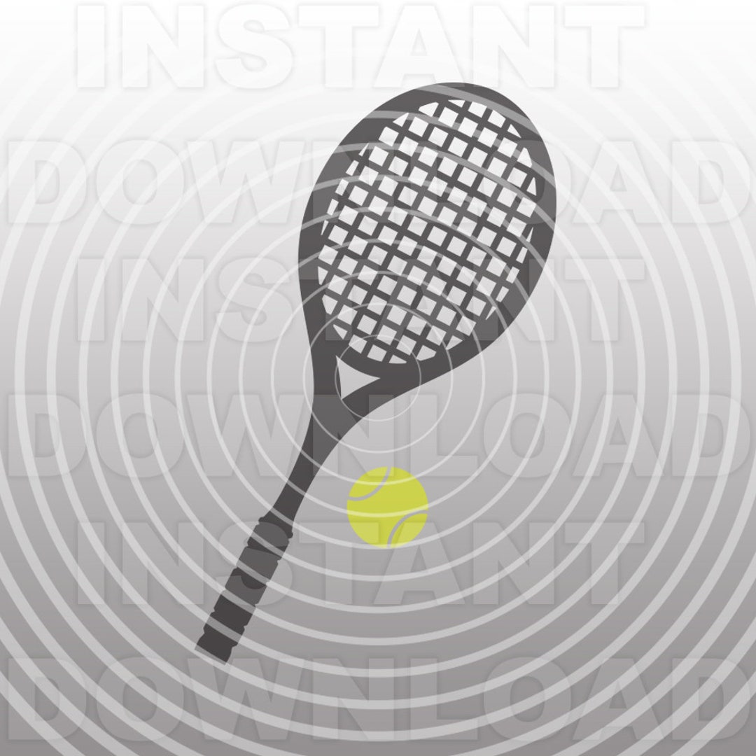 Tennis Racket SVG File,tennis Ball SVG File,sports Svg-cutting File ...