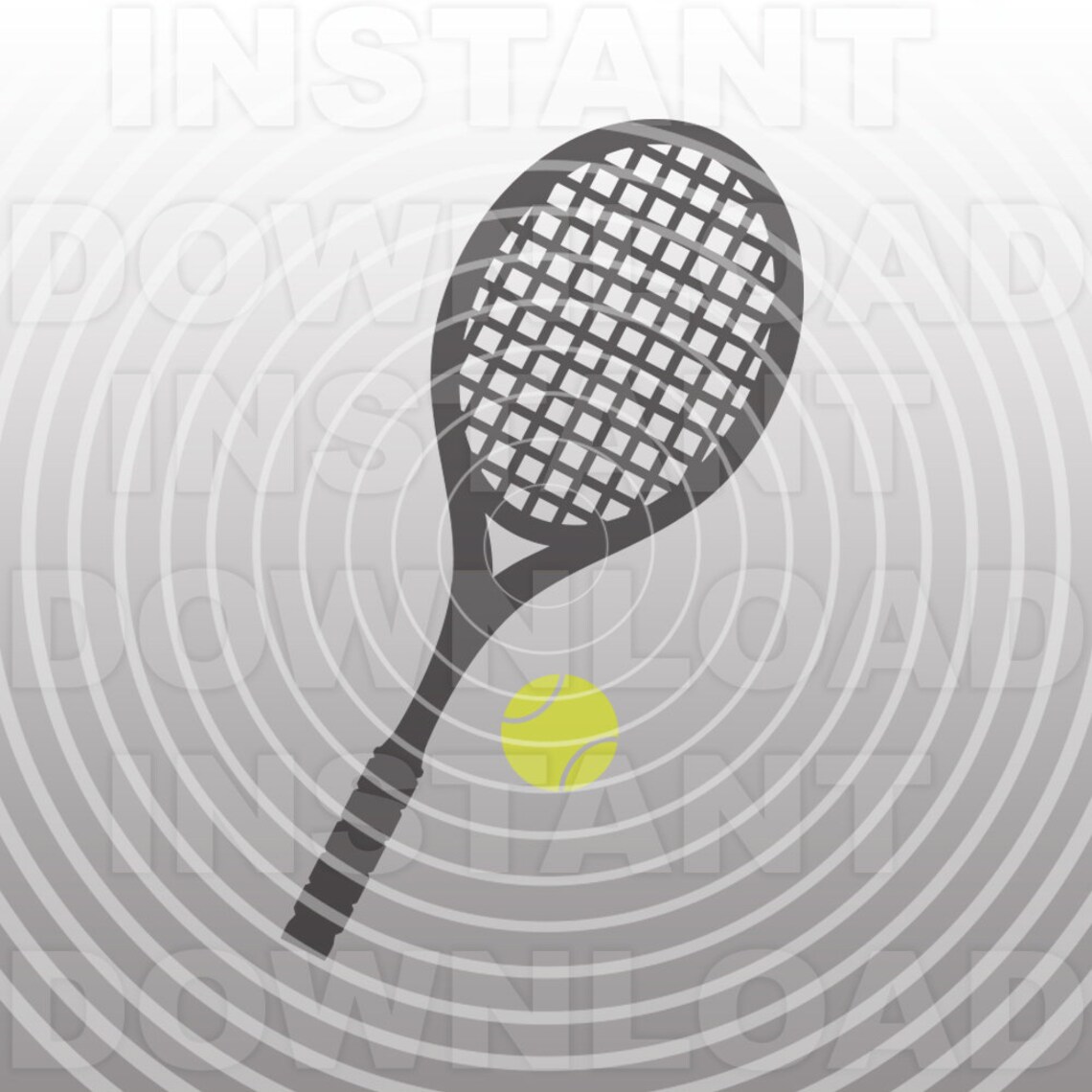 Tennis Racket SVG File,tennis Ball SVG File,sports Svg-cutting File ...