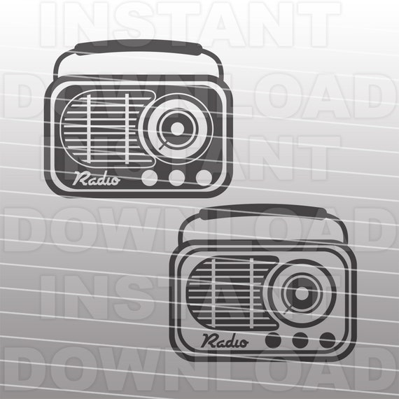 Vintage Radio SVG Fileretro Radio Svgantique Radio Svg1950s | Etsy