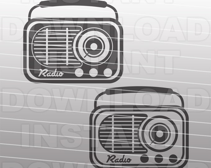 Radio Stencil, Reusable Radio Stencil, DIY Craft Stencil, Large Radio ...