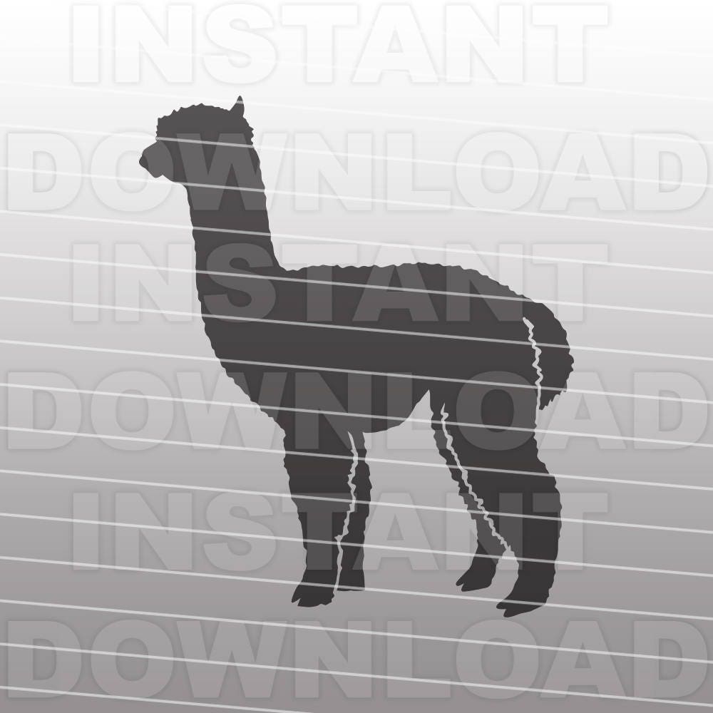 Alpaca SVG File Vector Clip Art for Commercial & Personal - Etsy