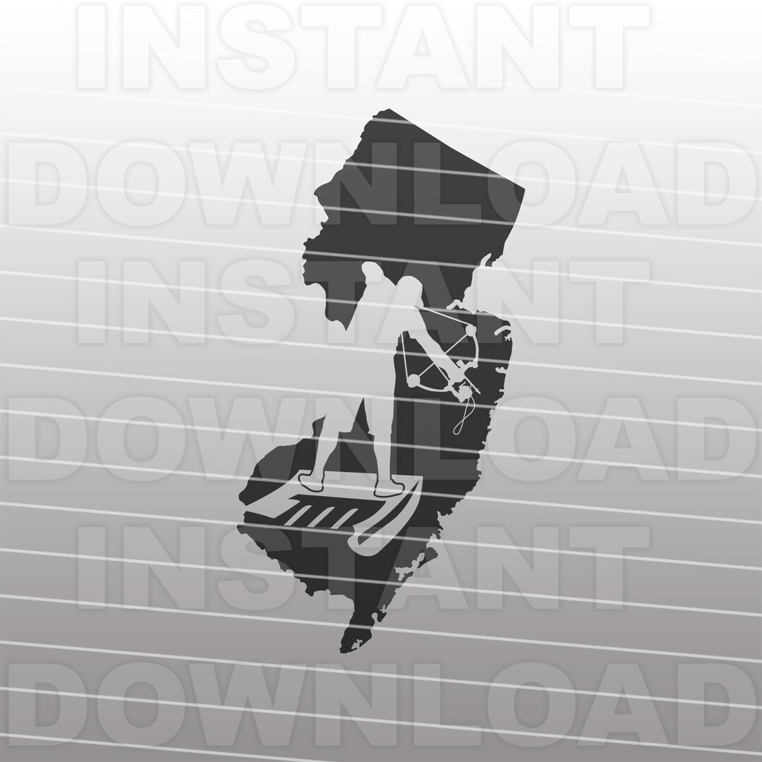 New Jersey Bowfishing SVG File,fisherman SVG -personal & Commercial Use ...