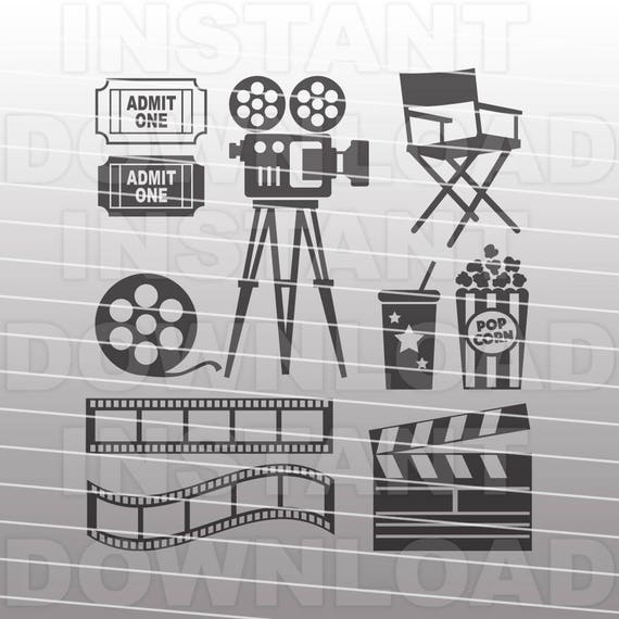Movie Theme SVG Filemovie Bundle Svgmovie Night Svg | Etsy