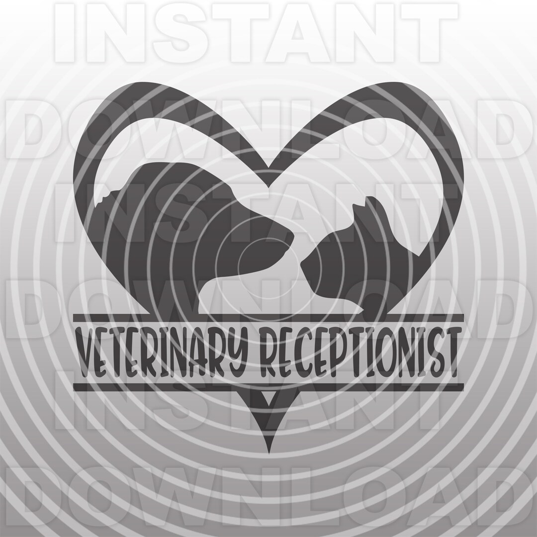Veterinary Receptionist SVG File,veterinary Clinic With Dog and Cat ...