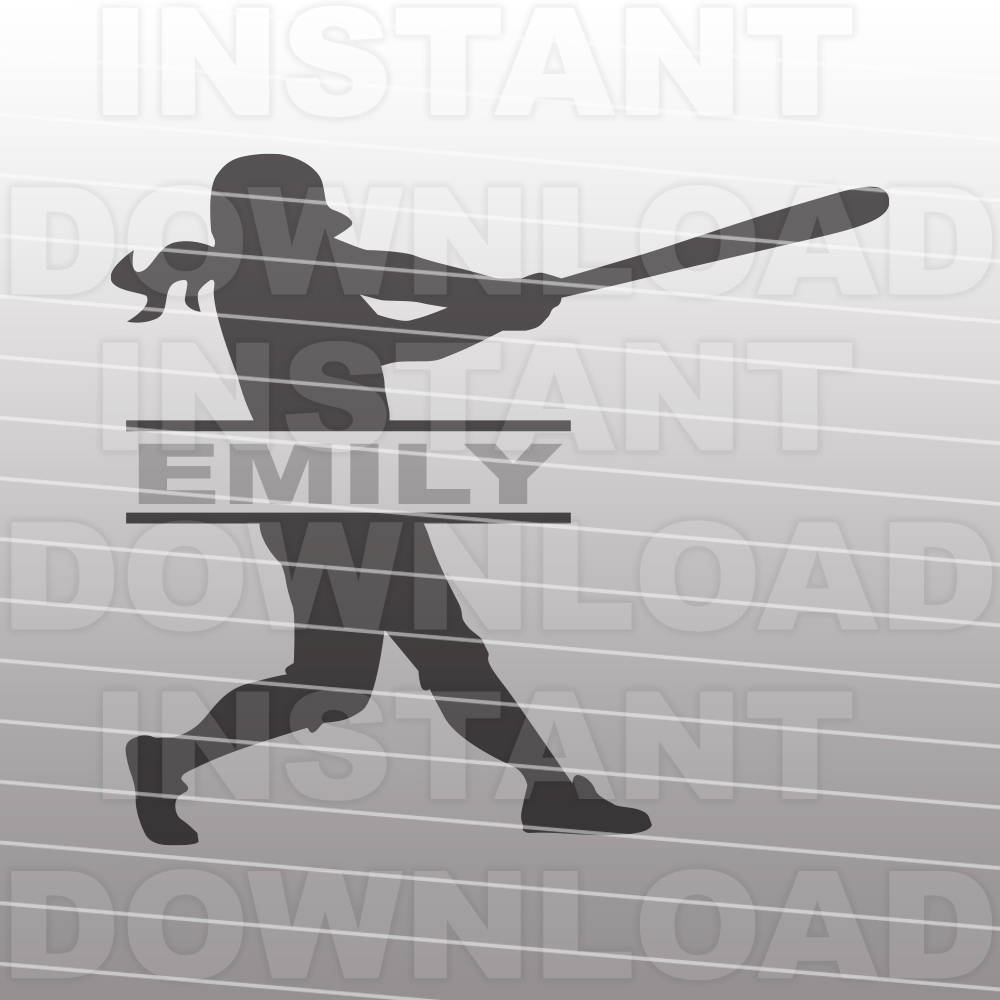 Softball Batter Silhouette
