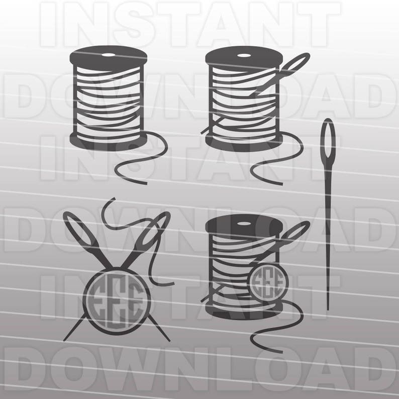 Sewing Needle Thread SVG Filesewing Svgquilter Svgvinyl - Etsy