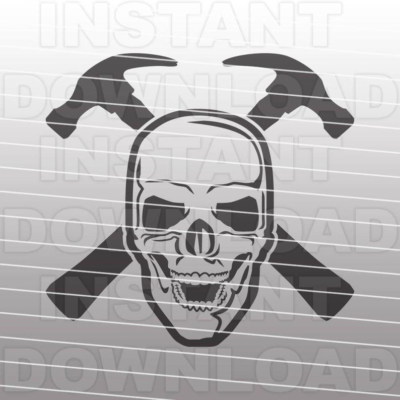 Union Carpenter Skull SVG File Union Laborer SVG File - Etsy